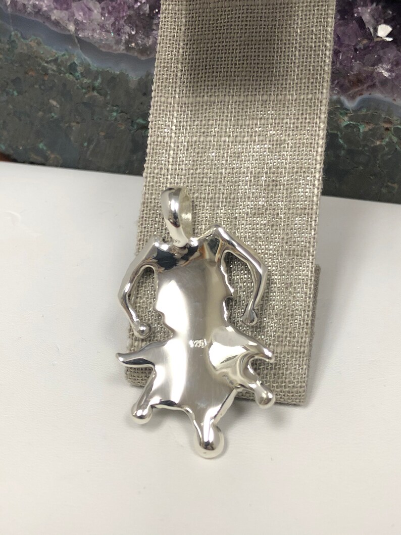 Custom Venom Style sinister Jester Pendant in .925 Sterling Silver - Etsy