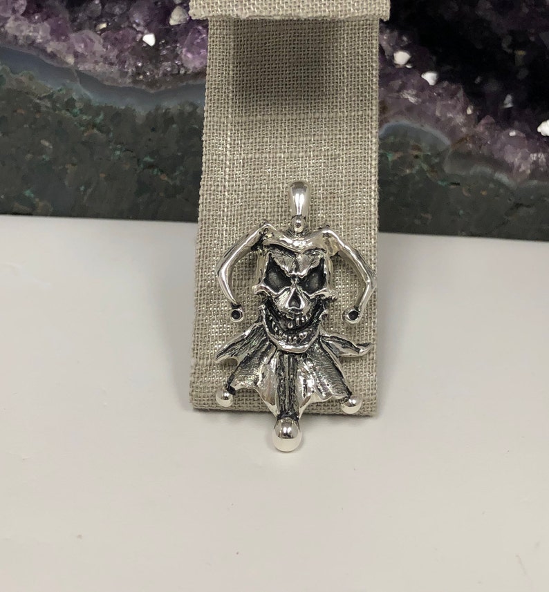 Custom Venom Style "sinister Jester" Pendant in .925 Sterling Silver ...
