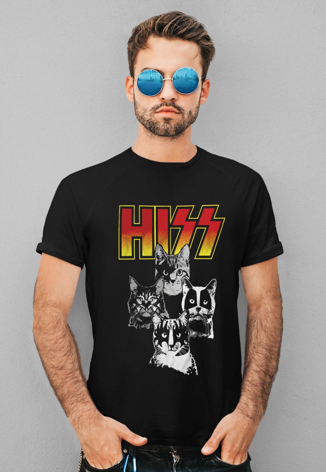 Hiss - Cat T-shirt, Funny Cat Shirt, Gift for Cat Lovers, Cat Mom, Cat ...