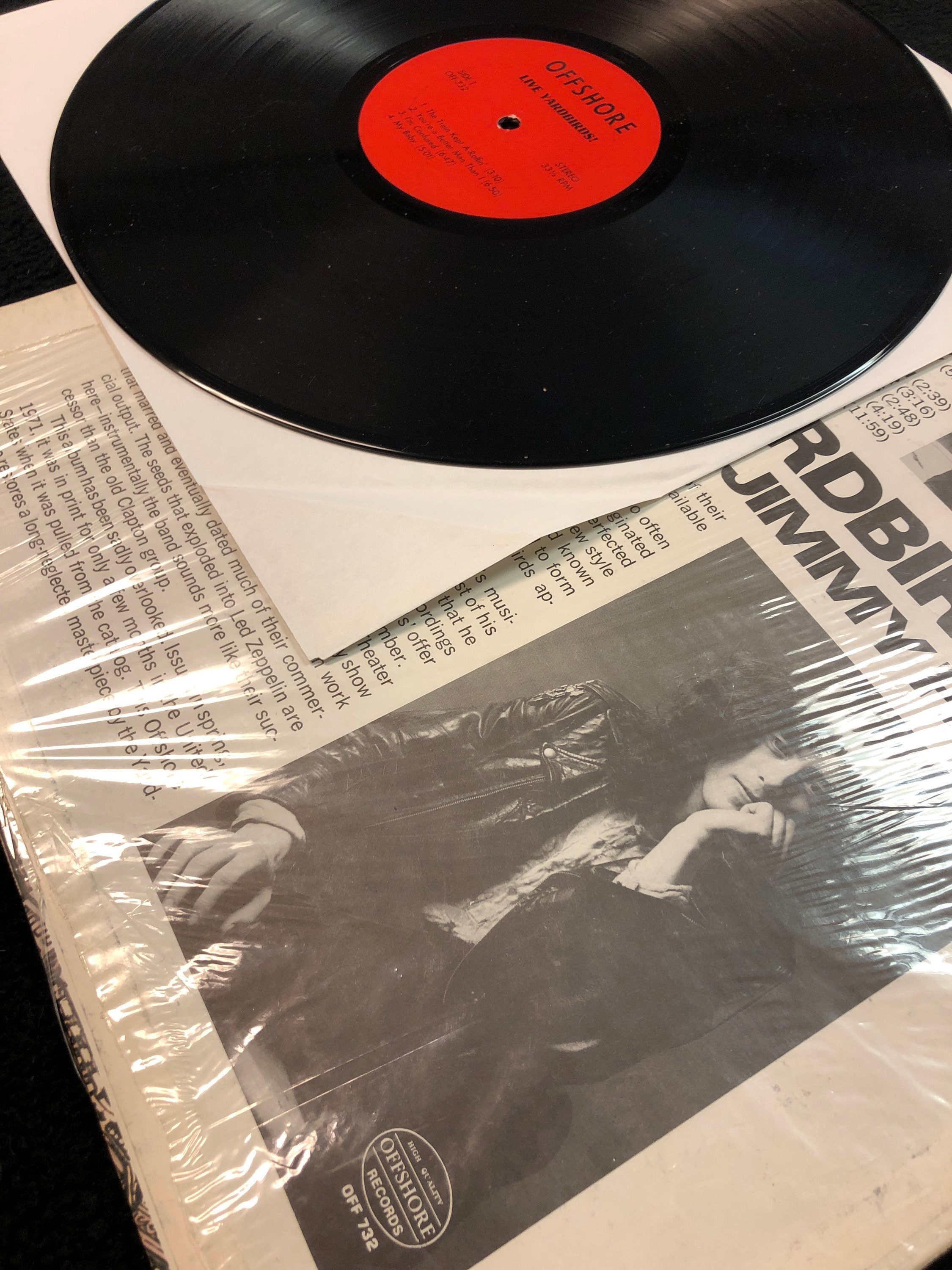 Live Yardbirds Featuring Jimmy Page, Orig Shrink Mostly Intact, Red ...
