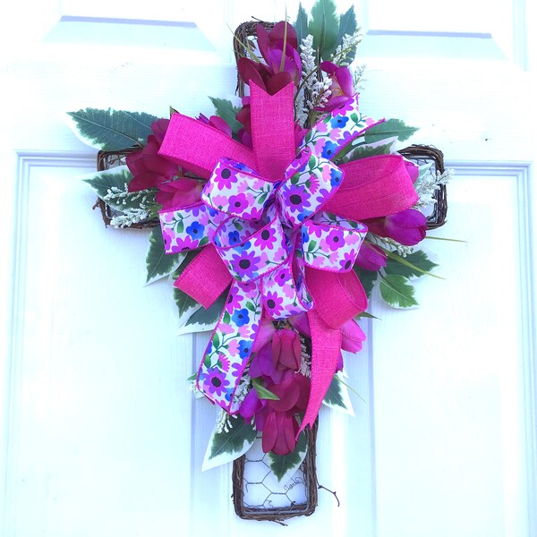 Cross Wreath - Etsy