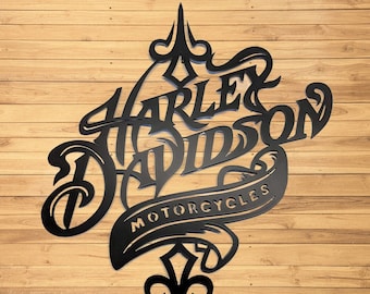 Harley Davidson Metal Sign - Etsy