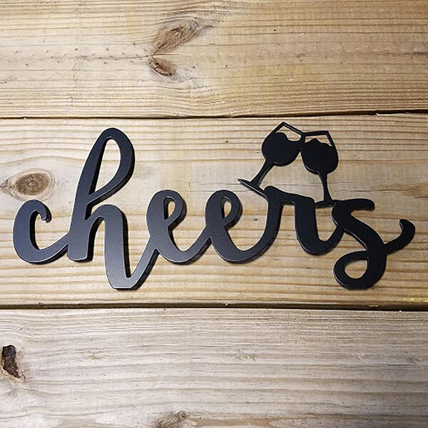 Cheers Sign - Etsy