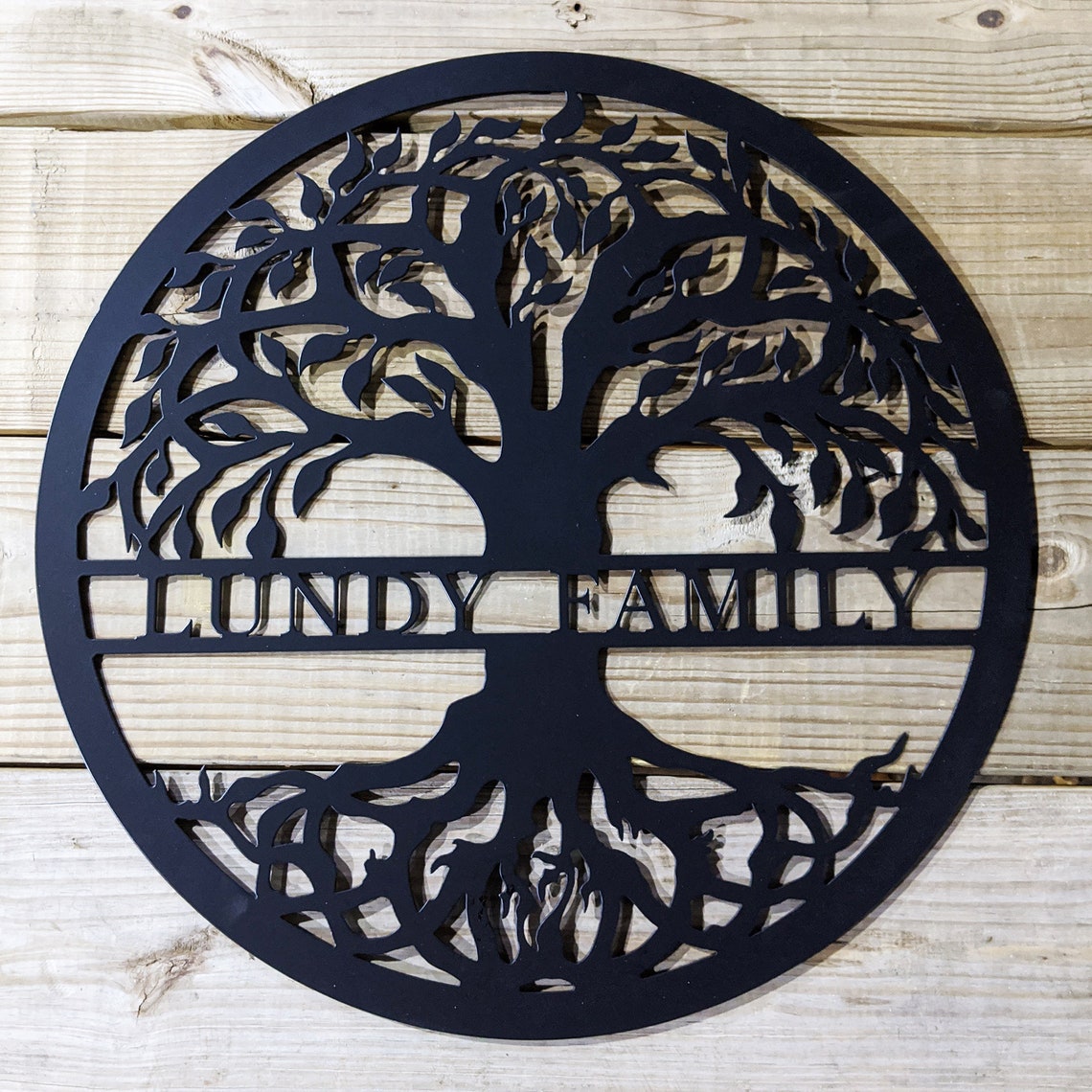 Tree of Life With Personalized Name Metal Sign Custom Family - Etsy