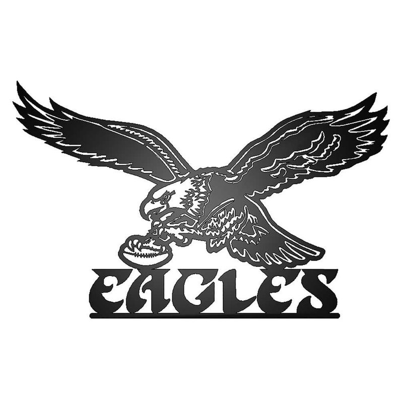 Old School Eagles Logo Metal Sign - Etsy