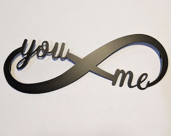 You & Me Infinity Metal Sign - Etsy