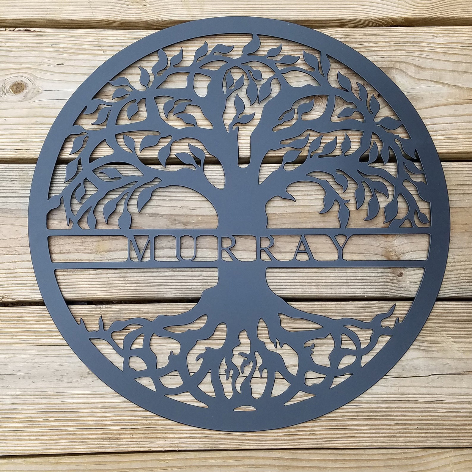 Tree of Life With Personalized Name Metal Sign Custom Family - Etsy