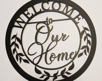 Steel Welcome Sign | Etsy