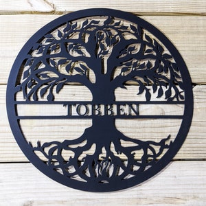 Tree of Life With Personalized Name Metal Sign Custom Family - Etsy