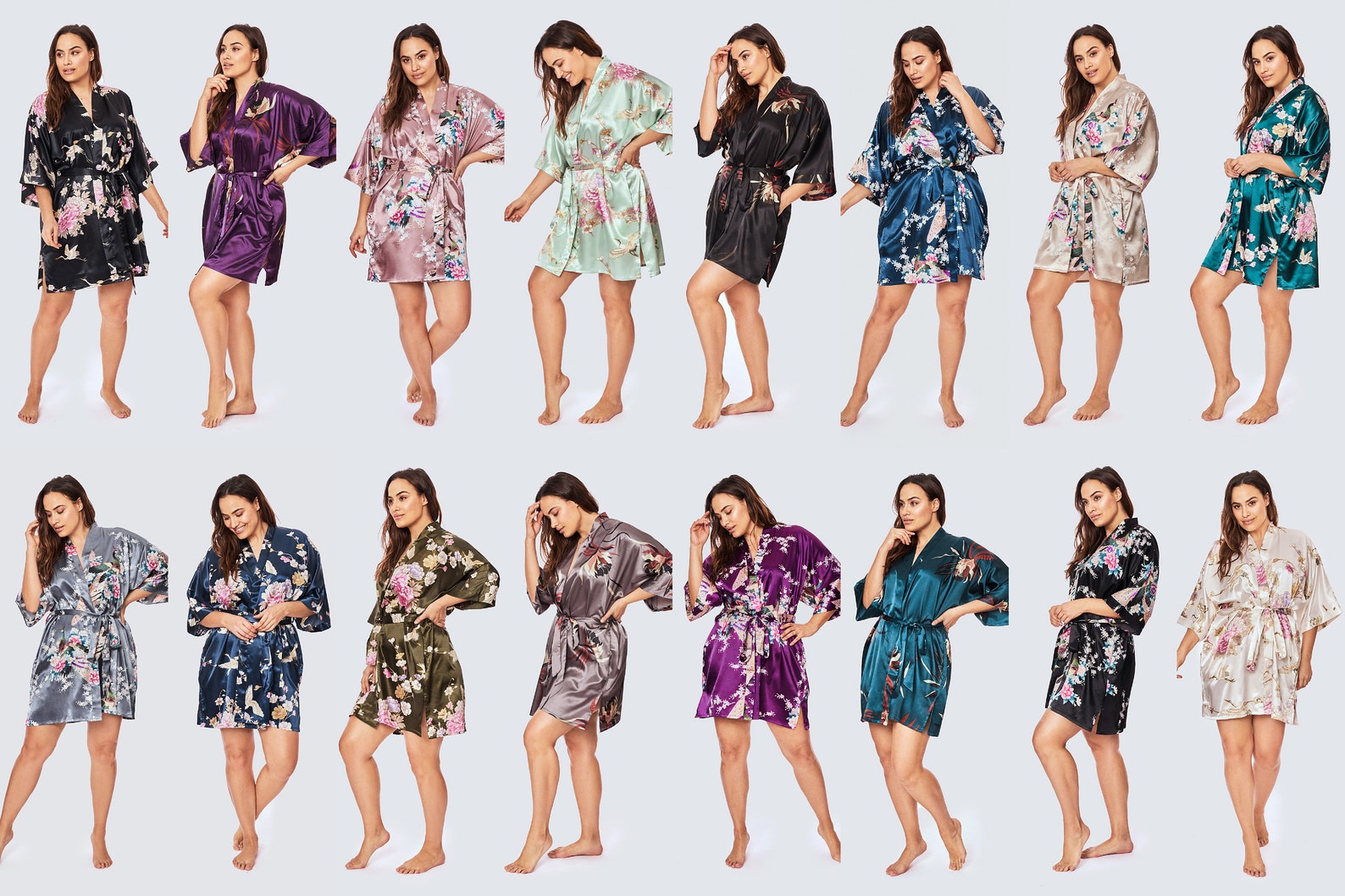Plus Size Kimono Robes multiple Designs Short KIMONO - Etsy