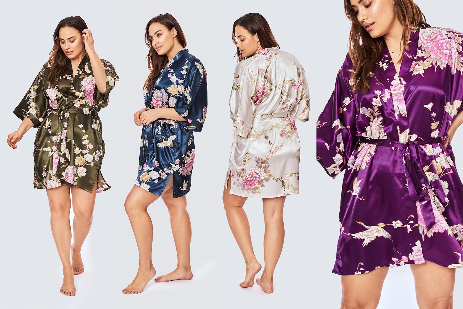 Plus Size Kimono Robes multiple Designs Short KIMONO - Etsy