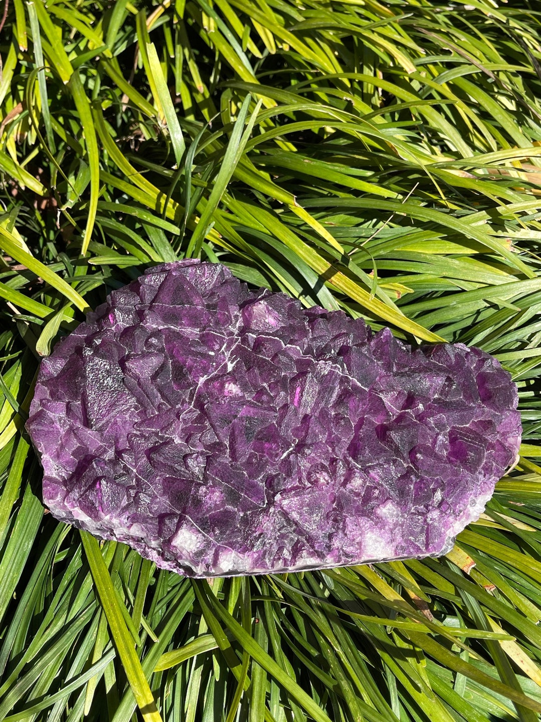 Large Octahedral Dark Purple Fluorite Very Rare Quartz - Etsy