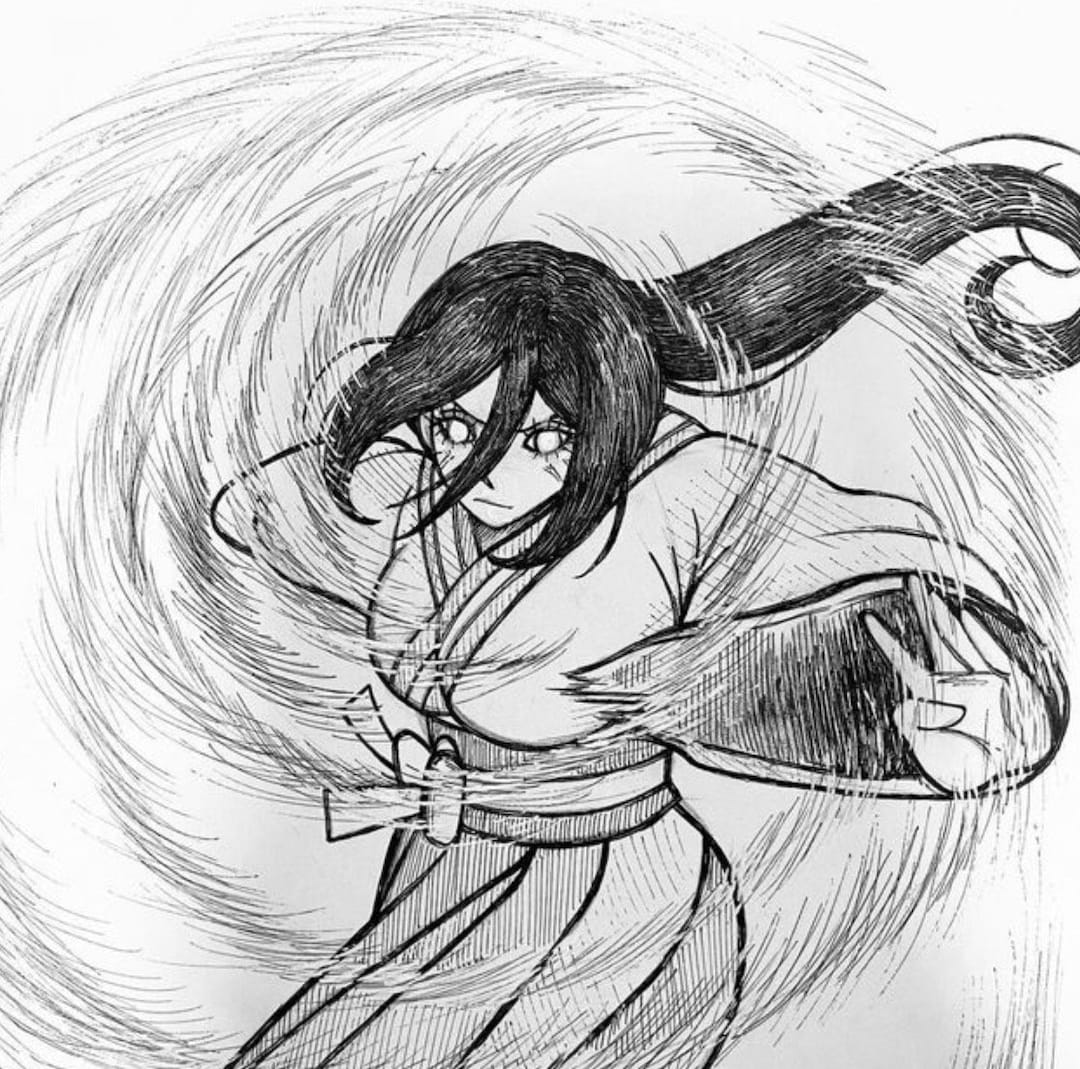 Hanabi Hyuga 8x10 Original Illustration - Etsy