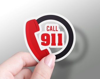 Emergency Call 911 Police Fire Medical Sign Metal Safetywarning SE001 ...