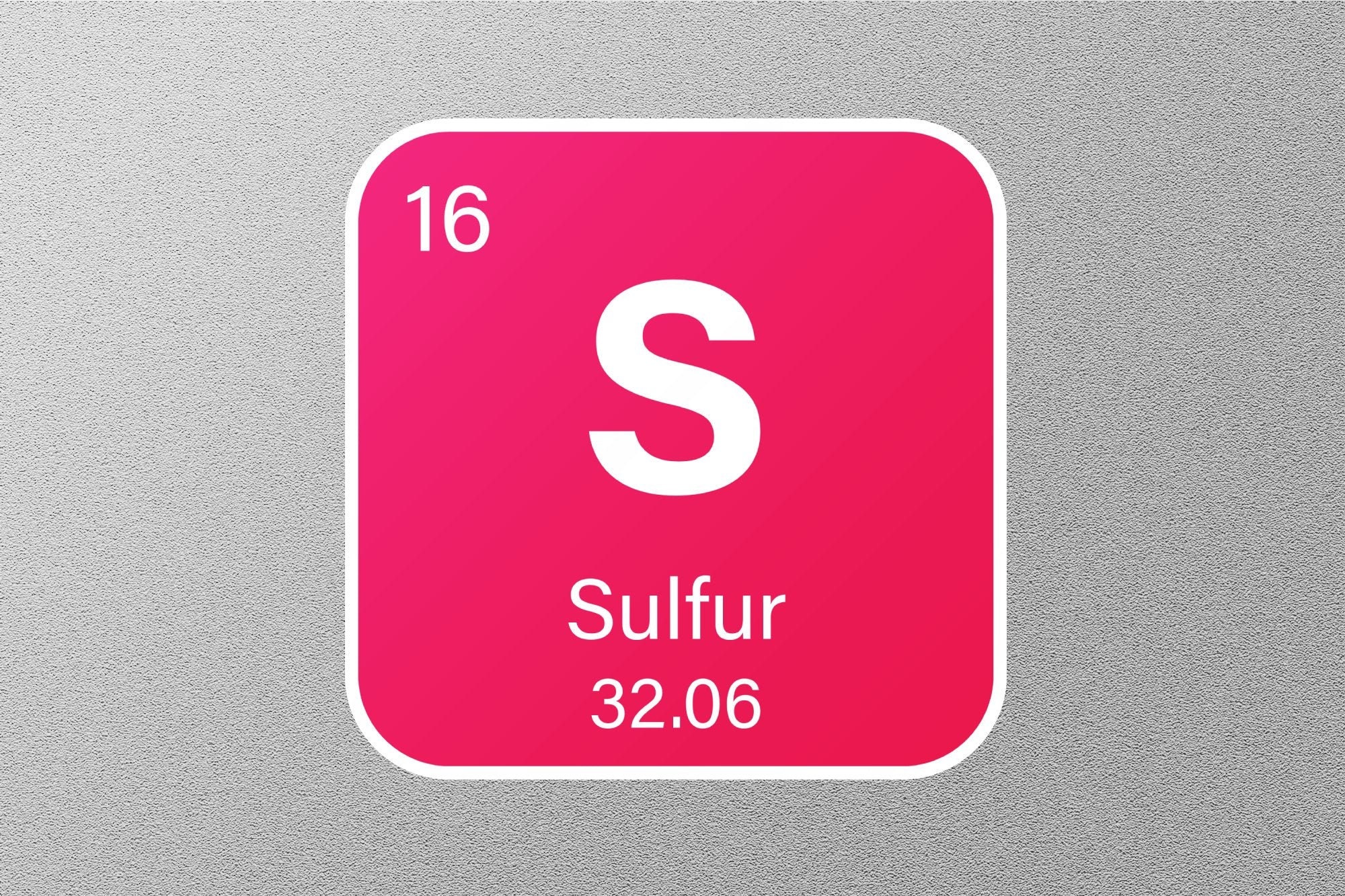 Sulfur Element Symbol