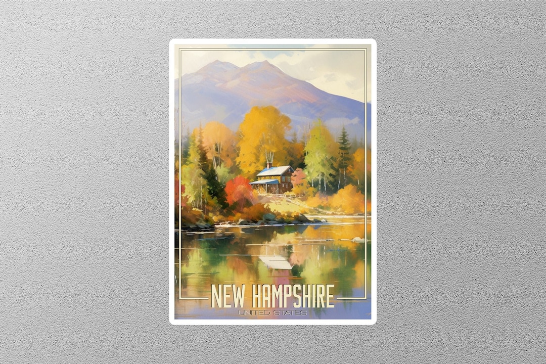 Dreamy New Hampshire Travel Stickers - Etsy