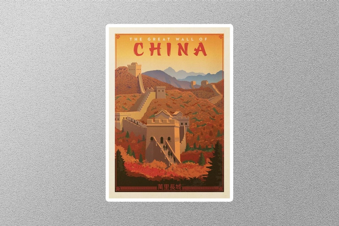 Vintage China Travel Sticker - Etsy