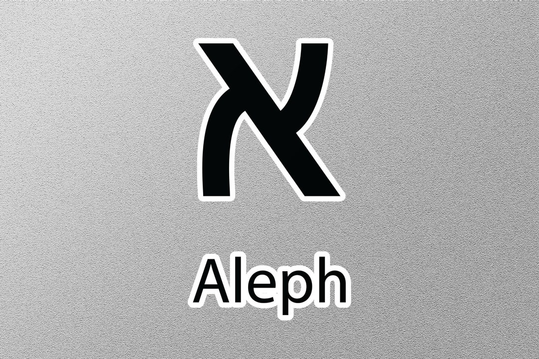 Aleph Hebrew Alphabet Sticker - Etsy