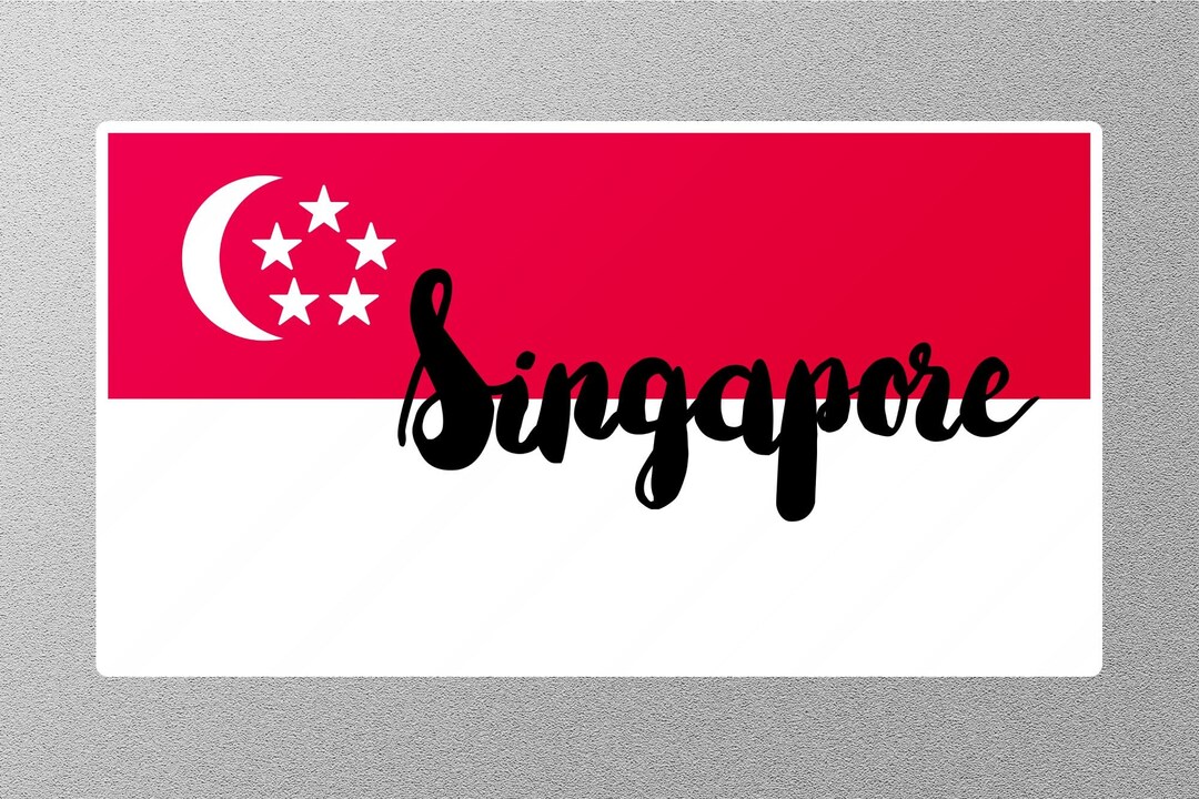 Singapore Flag 3 Travel Sticker - Etsy