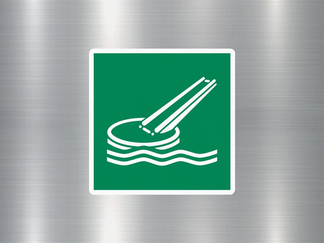 Evacuation Slide Royalty Sign Sticker - Etsy