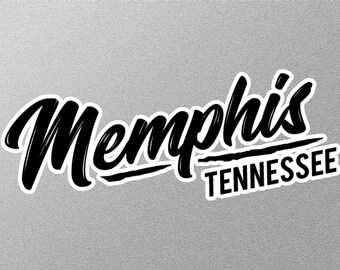Memphis Tennessee City Skyline Decal Full Color Vinyl Sticker Decal for ...