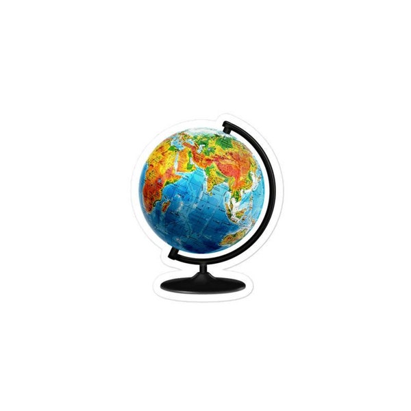 Globe Decal - Etsy