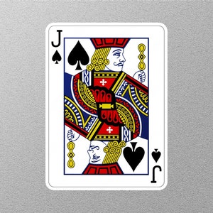 Joker of Spades Cards Sticker - Etsy