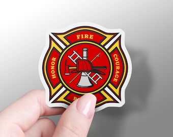 Fire Chief Firefighter Decal Sticker Fire Department Car Truck Window ...