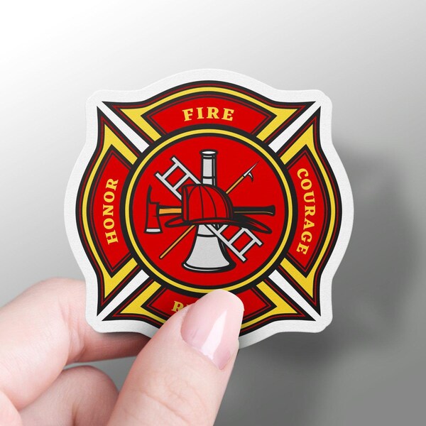Fire Department Decal - Etsy