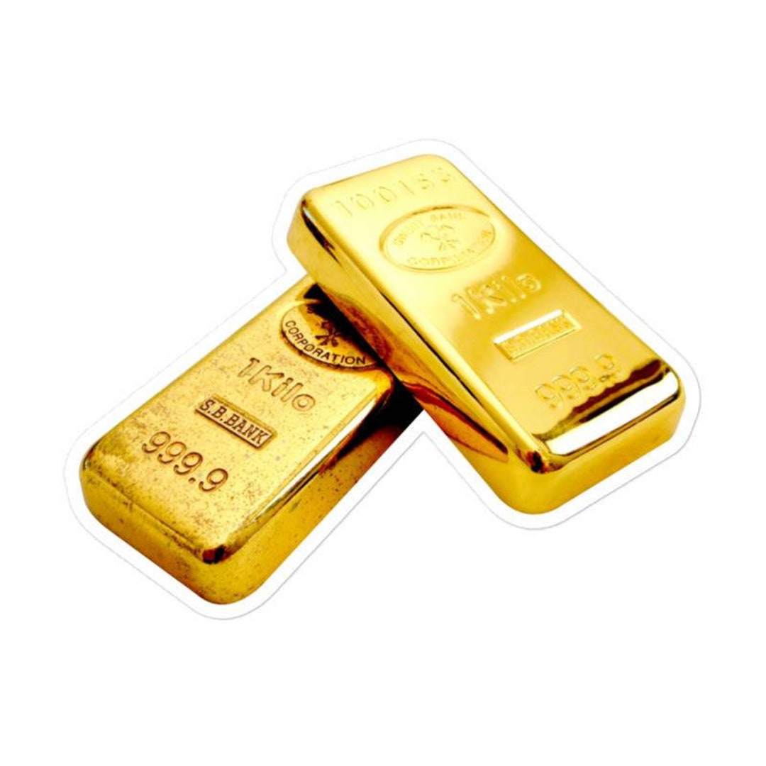 Gold Bars Sticker - Etsy