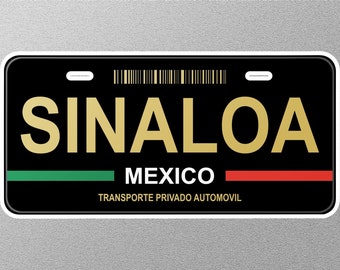 Set Mazatlan Sinaloa Mexico Aluminum License Plate Sign Placa 6 X 12 ...