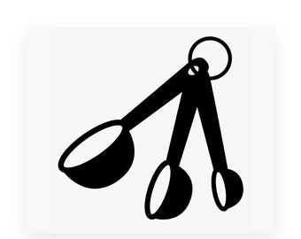 Measuring Spoons Decal - Etsy
