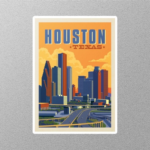 Houston Sticker - Etsy