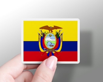 Ecuador Flag Emblem Sticker: Show Your Patriotism With High-quality ...