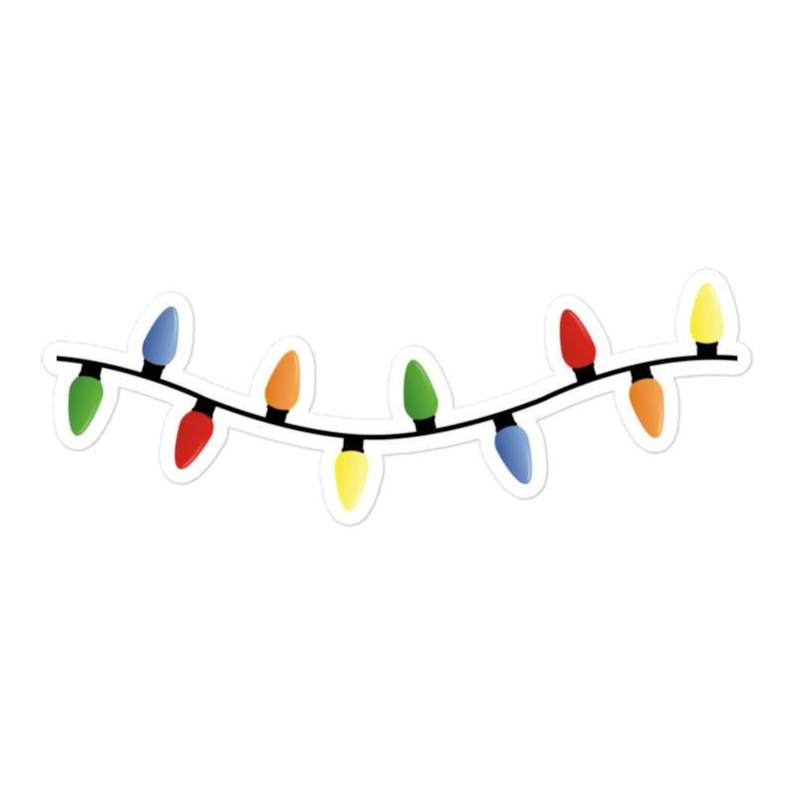 Christmas Lights Sticker - Etsy