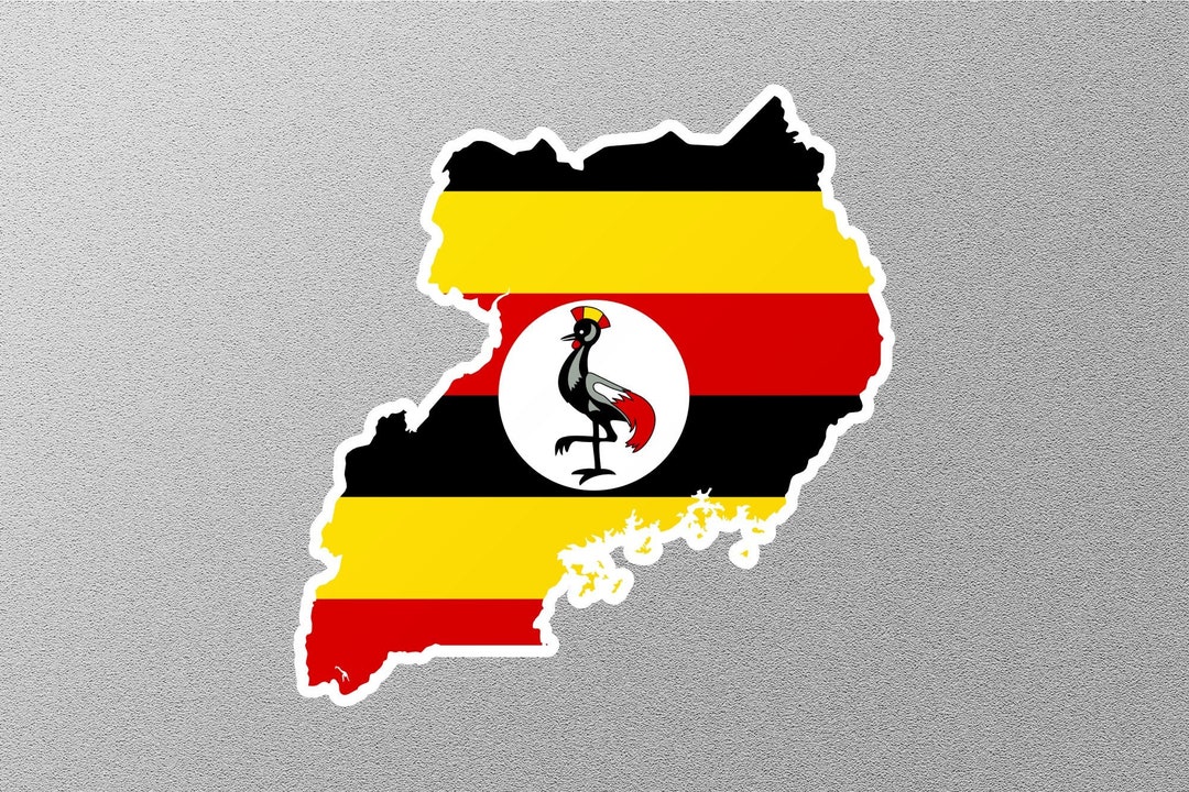 Uganda Country Flag Sticker - Etsy