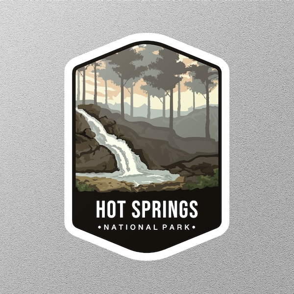 Hot Spring National Park Sticker - Etsy