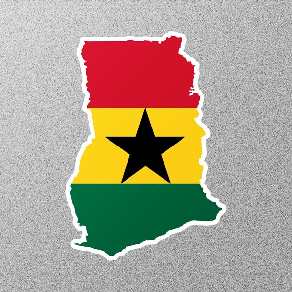 Ghana Sticker - Etsy