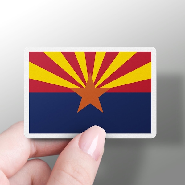 Arizona State Flag Sticker - Etsy