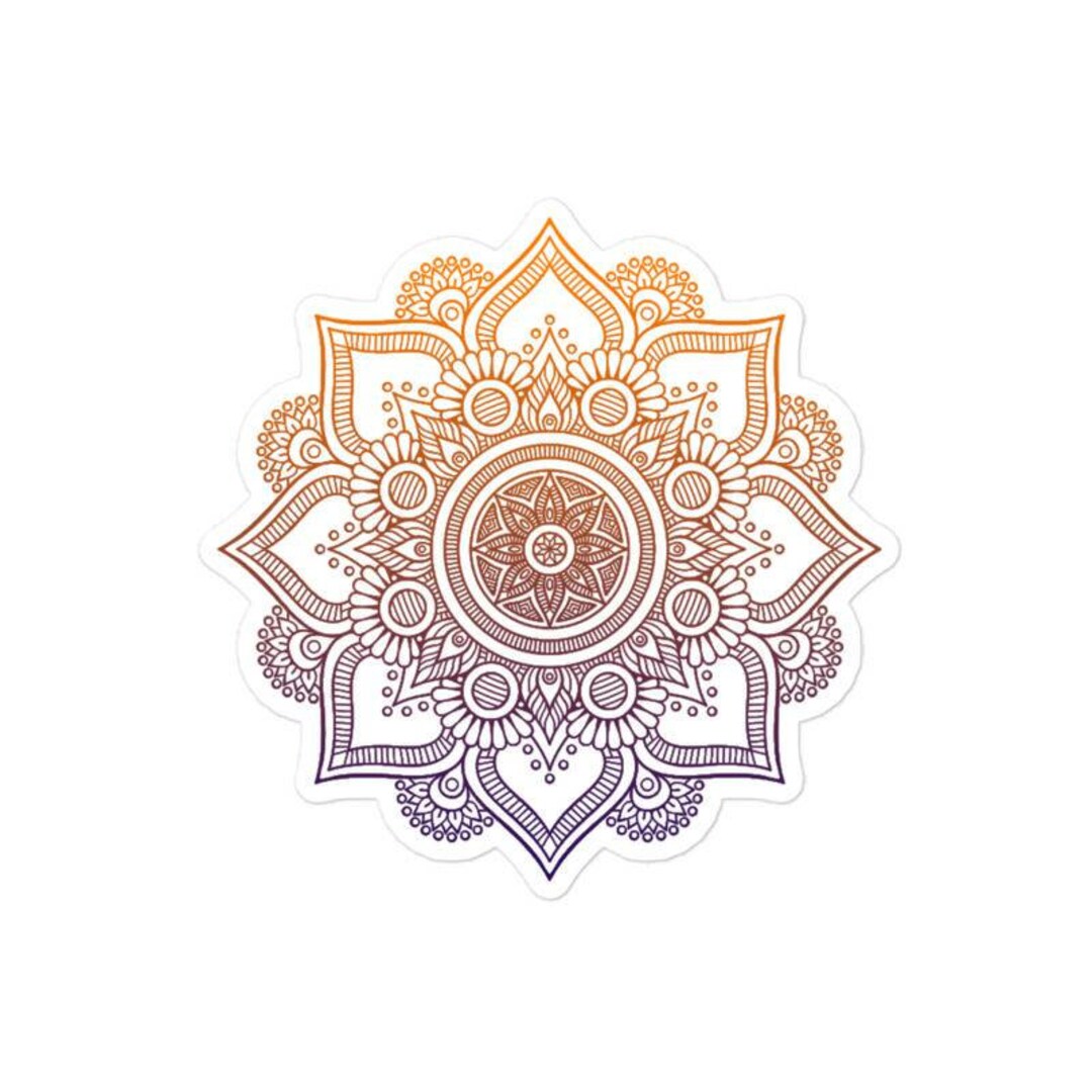 Floral Pattern Hindu Sticker - Etsy