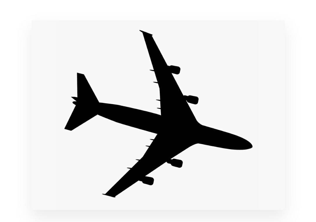 Airplane Vinyl Decal Sticker Black - Etsy