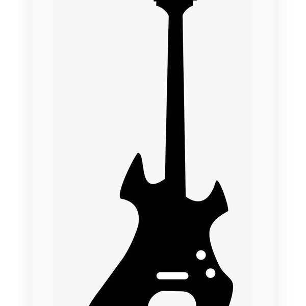 Guitar Vinyl Decal - Etsy