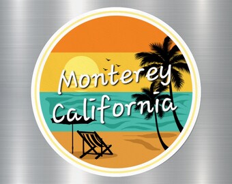 Vintage 1950's Style Del Monte CA California Monterey Retro Travel ...