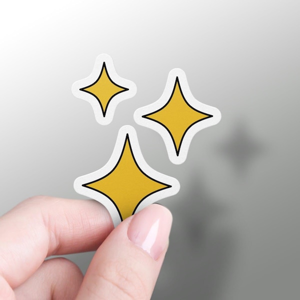 Sparkle Sticker - Etsy