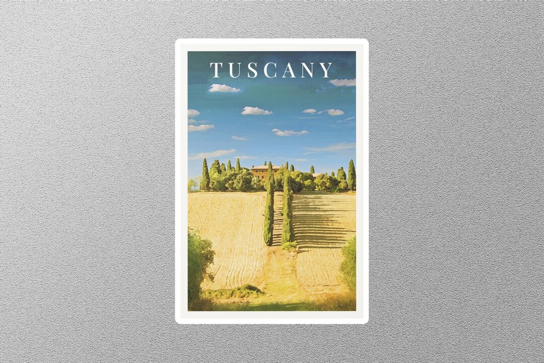 Vintage Tuscany Travel Sticker - Etsy