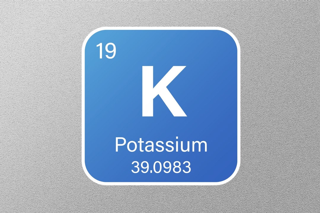 Potassium Periodic Element Sticker - Etsy