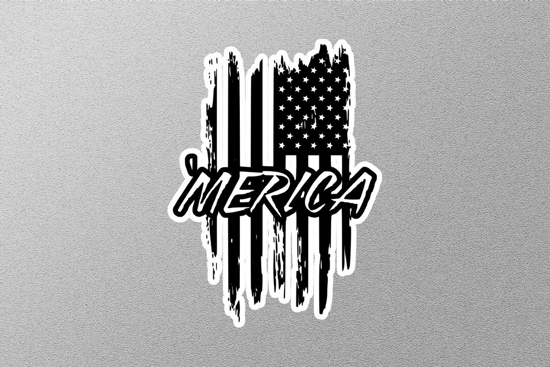 USA Flag Merica Sticker - Etsy