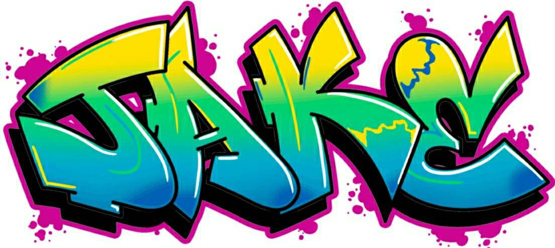 Jake Graffiti Calcomanía Pegatina | Etsy