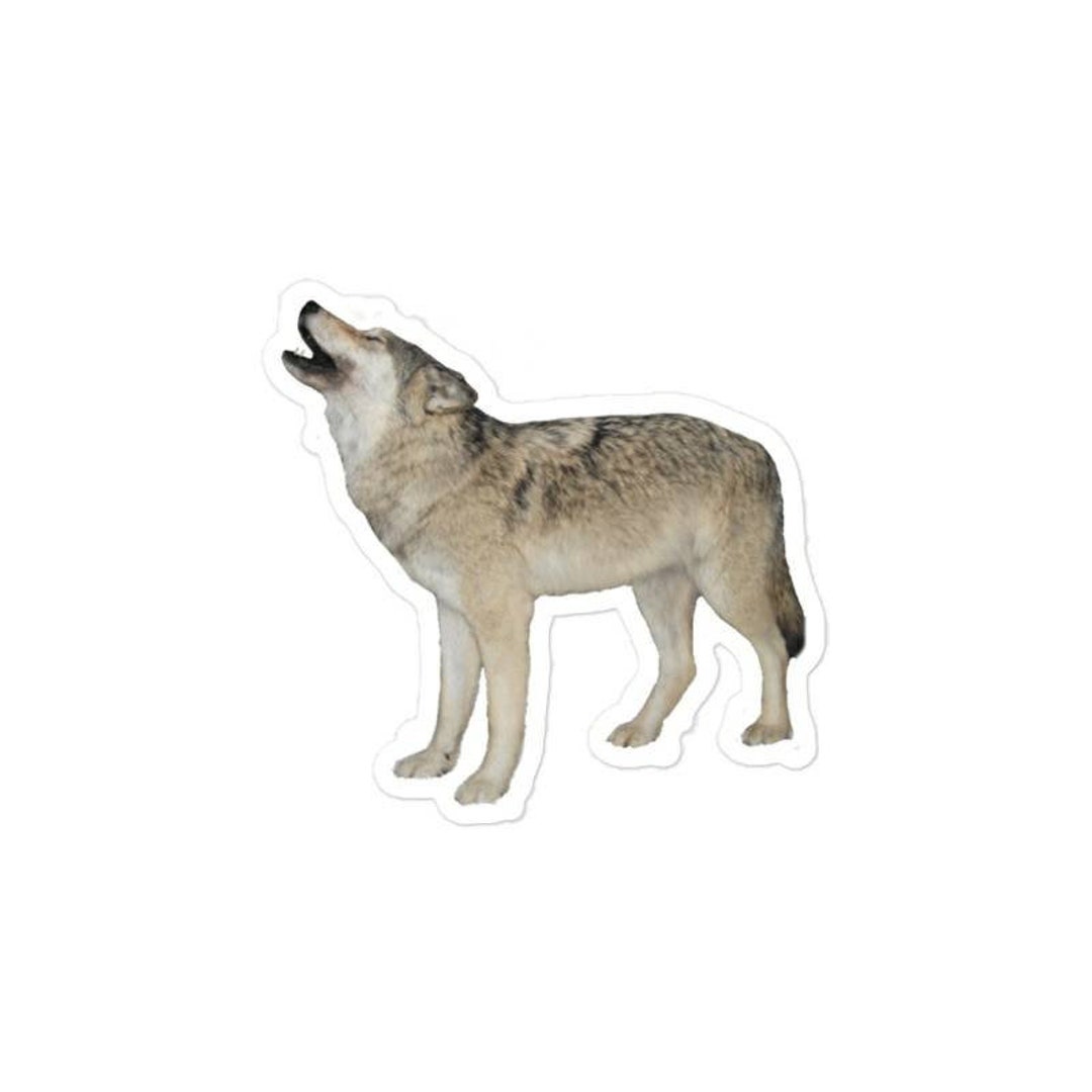 Howling Wolf Sticker - Etsy