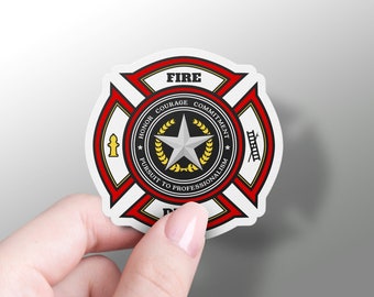 Fire Department Decal, Full Color Fire Department Support Decal, FD ...
